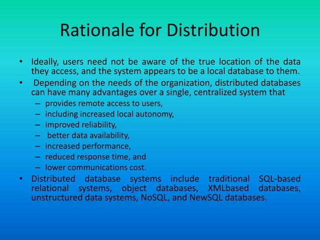 Adbms 26 architectures for a distributed system | PPT