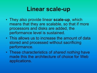 Adbms 27 parallel database distribution architecture | PPTX | Databases | Computer Software and ...