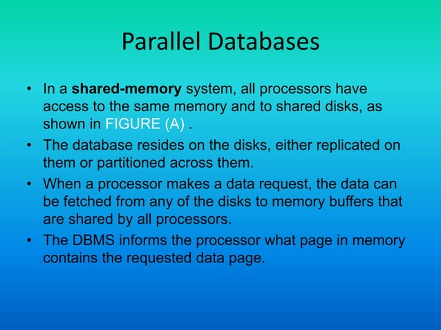Adbms 27 Parallel Database Distribution Architecture Ppt
