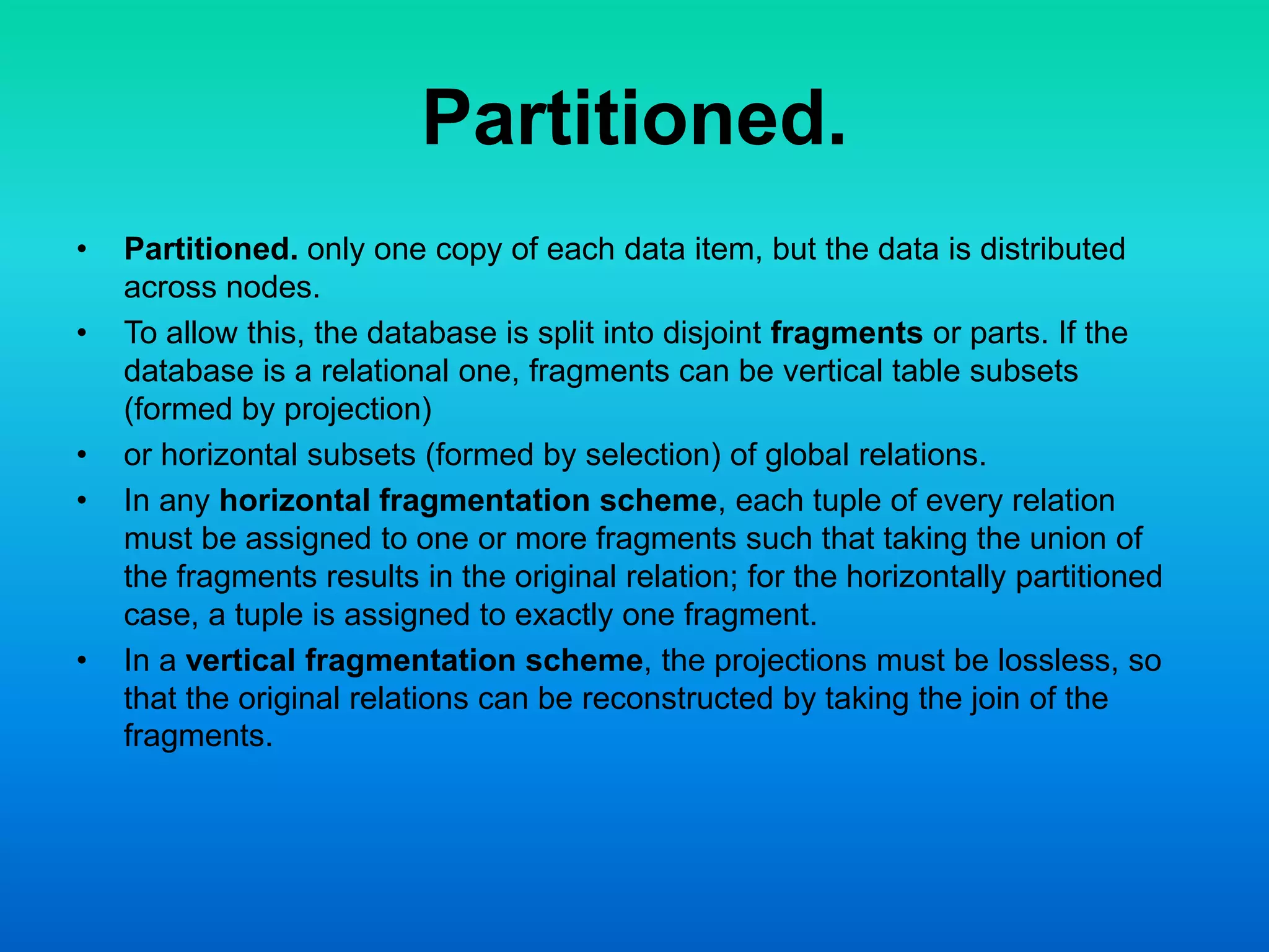 Adbms 30 data placement | PPT