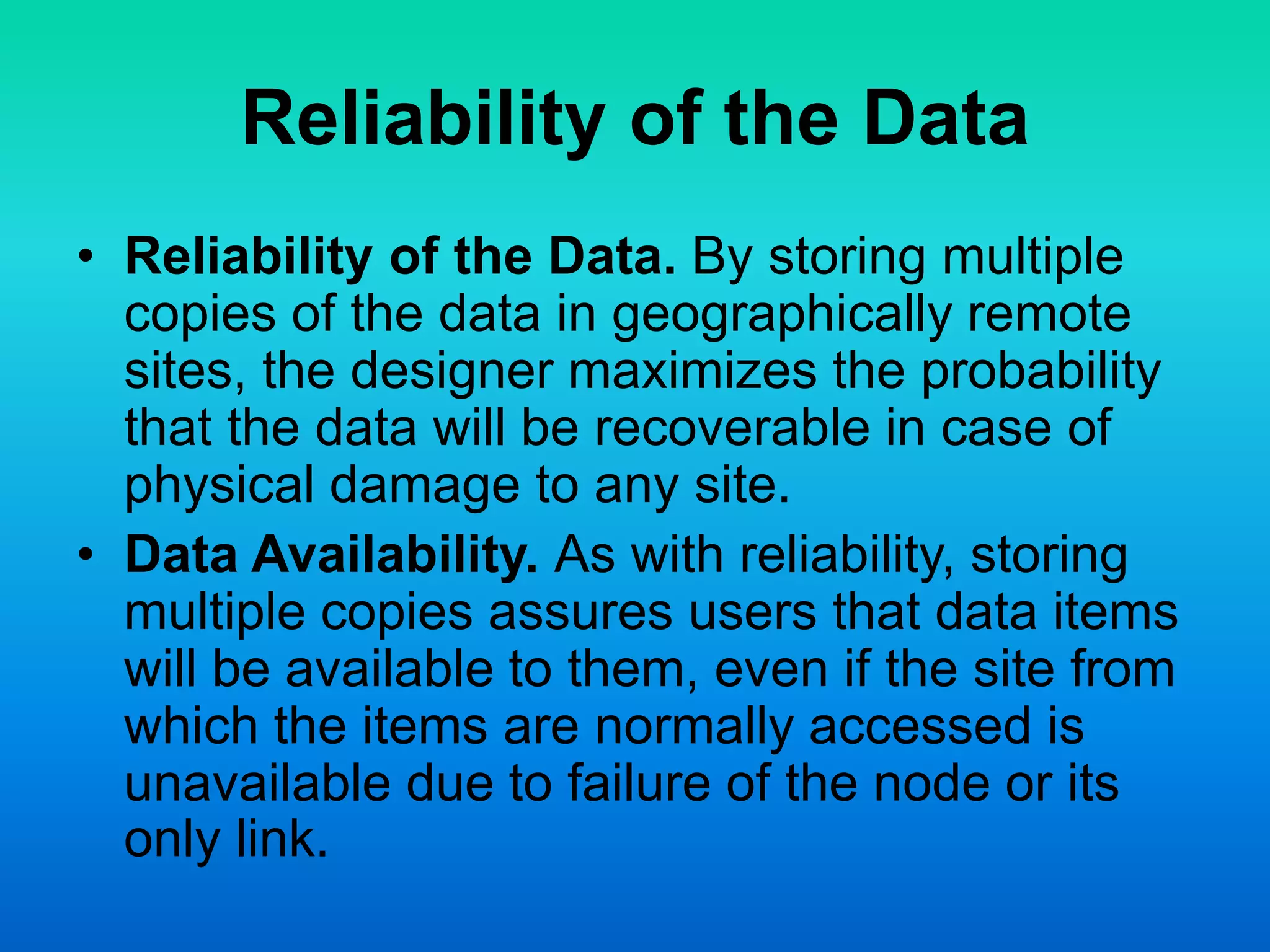 Adbms 30 data placement | PPT