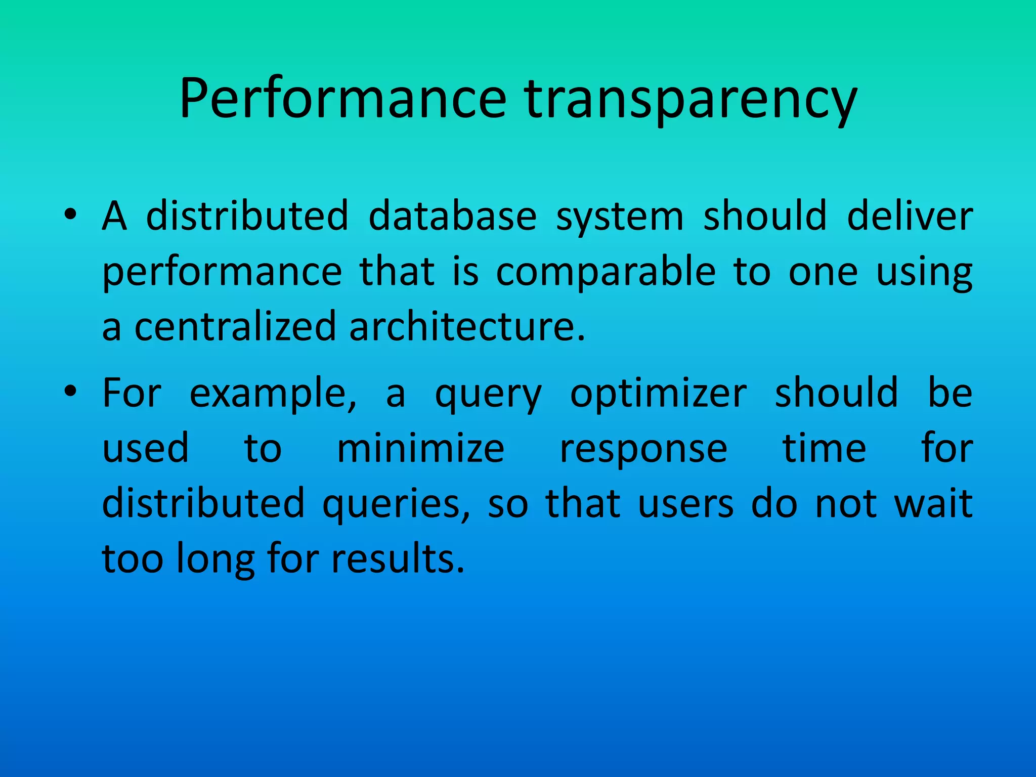 Adbms 31 data distribution transparency | PPT | Free Download