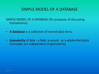 Adbms 32 transaction processing concepts | PPT