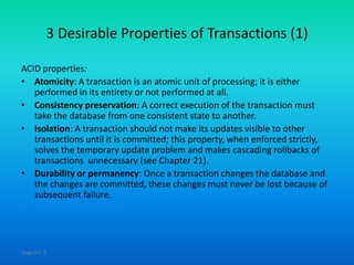 Adbms 35 recoverability and serializability | PPTX
