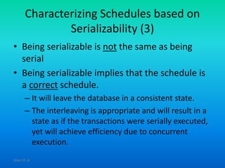 Adbms 35 recoverability and serializability | PPT
