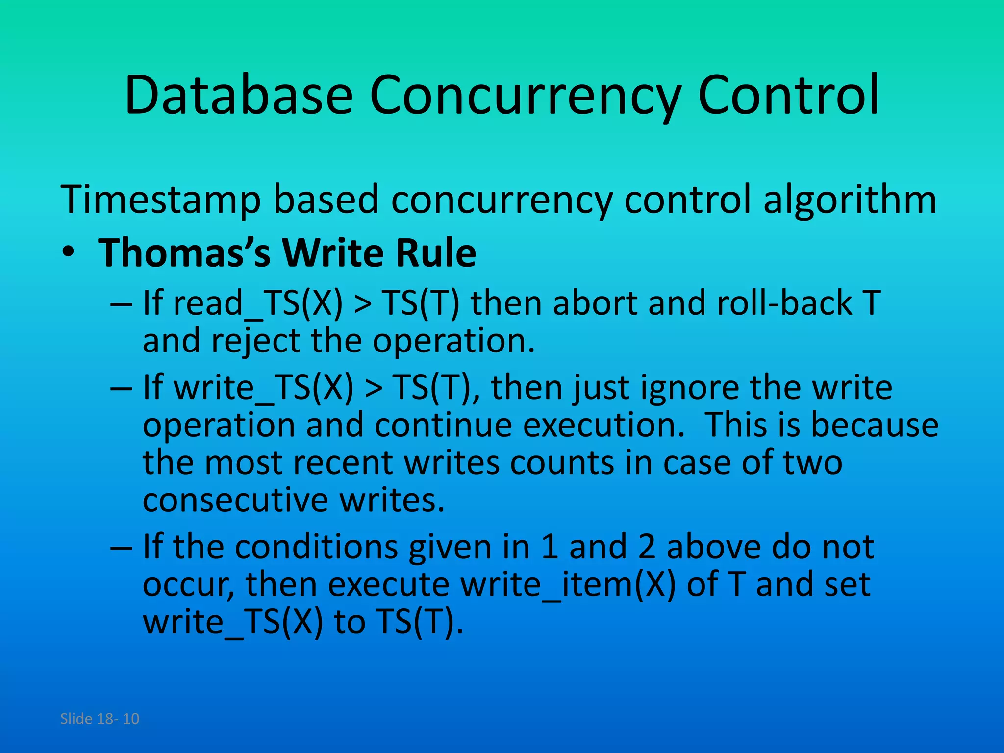 Adbms 42 deadlocks and starvation | PPTX | Databases | Computer Software and Applications