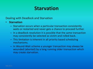 Adbms 42 deadlocks and starvation | PPTX | Databases | Computer ...