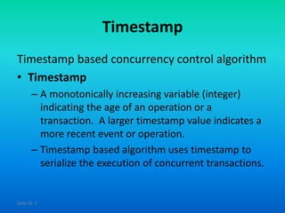 Adbms 42 deadlocks and starvation | PPTX | Databases | Computer Software and Applications