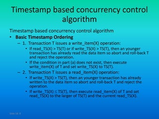 Adbms 42 deadlocks and starvation | PPTX | Databases | Computer Software and Applications