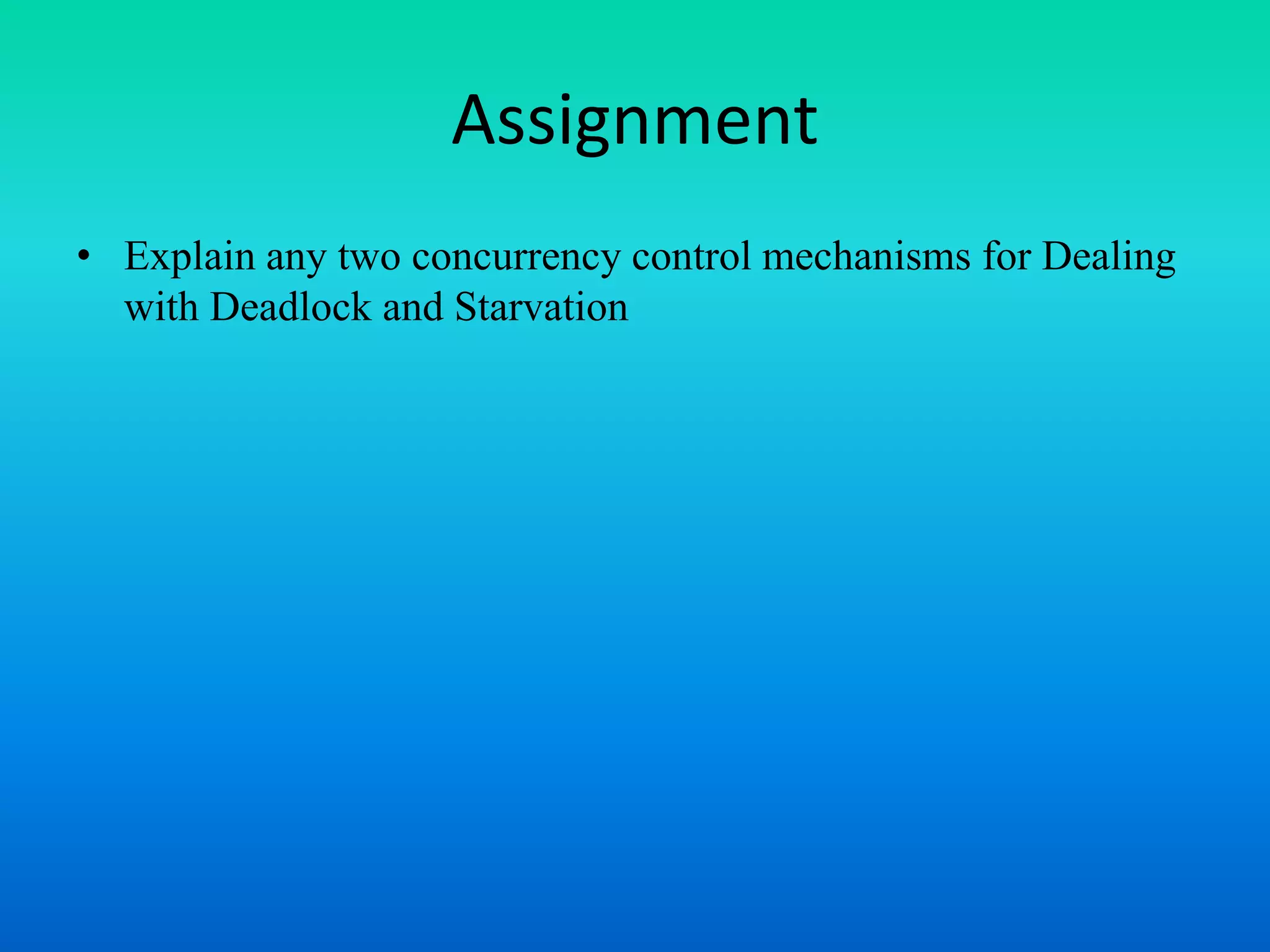 Adbms 43 multiversion concurrency control | PPT