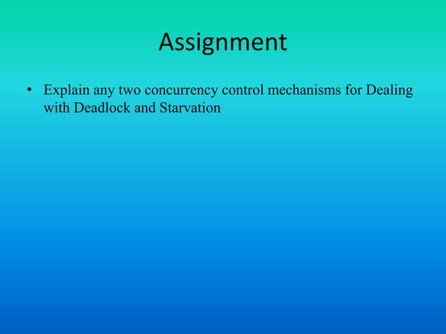 Adbms 43 multiversion concurrency control | PPT