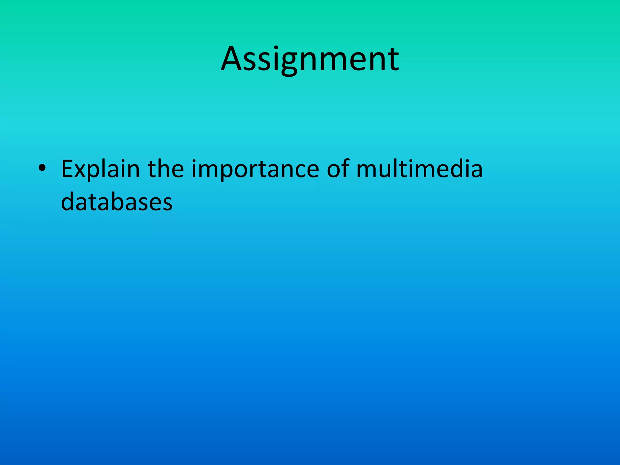 Adbms 44 temporal and multimedia databases | PPTX