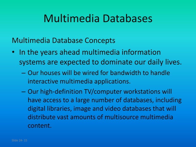 Adbms 44 temporal and multimedia databases | PPTX | Databases | Computer Software and Applications