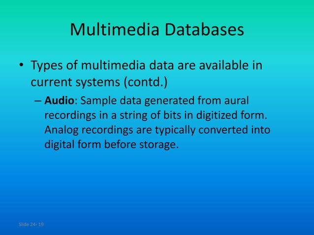 Adbms 44 temporal and multimedia databases | PPT Adbms 44 temporal and multimedia databases | PPT