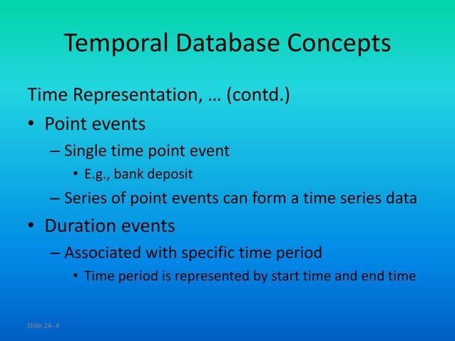Adbms 44 temporal and multimedia databases | PPT Adbms 44 temporal and multimedia databases | PPT