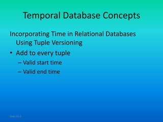 Adbms 44 temporal and multimedia databases | PPTX