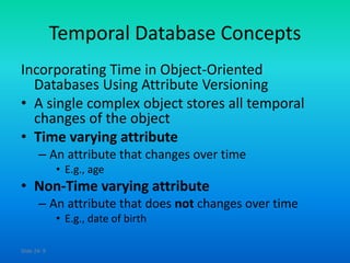 Adbms 44 temporal and multimedia databases | PPTX