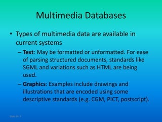 Adbms 45 spatial and multimedia databases | PPT
