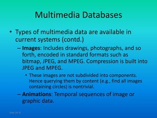Adbms 45 spatial and multimedia databases | PPT