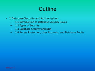Adbms 46 security and integrity of databases | PPTX