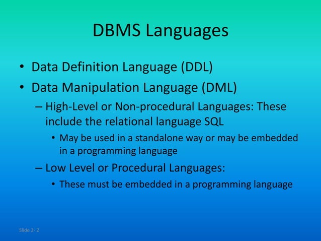 Adbms 7 database languages and tools | PPTX | Databases | Computer Software and Applications