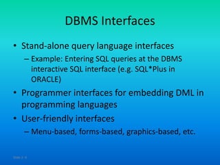Adbms 7 database languages and tools | PPTX
