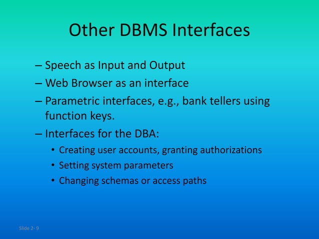 Adbms 7 Database Languages And Tools Pptx Databases Computer