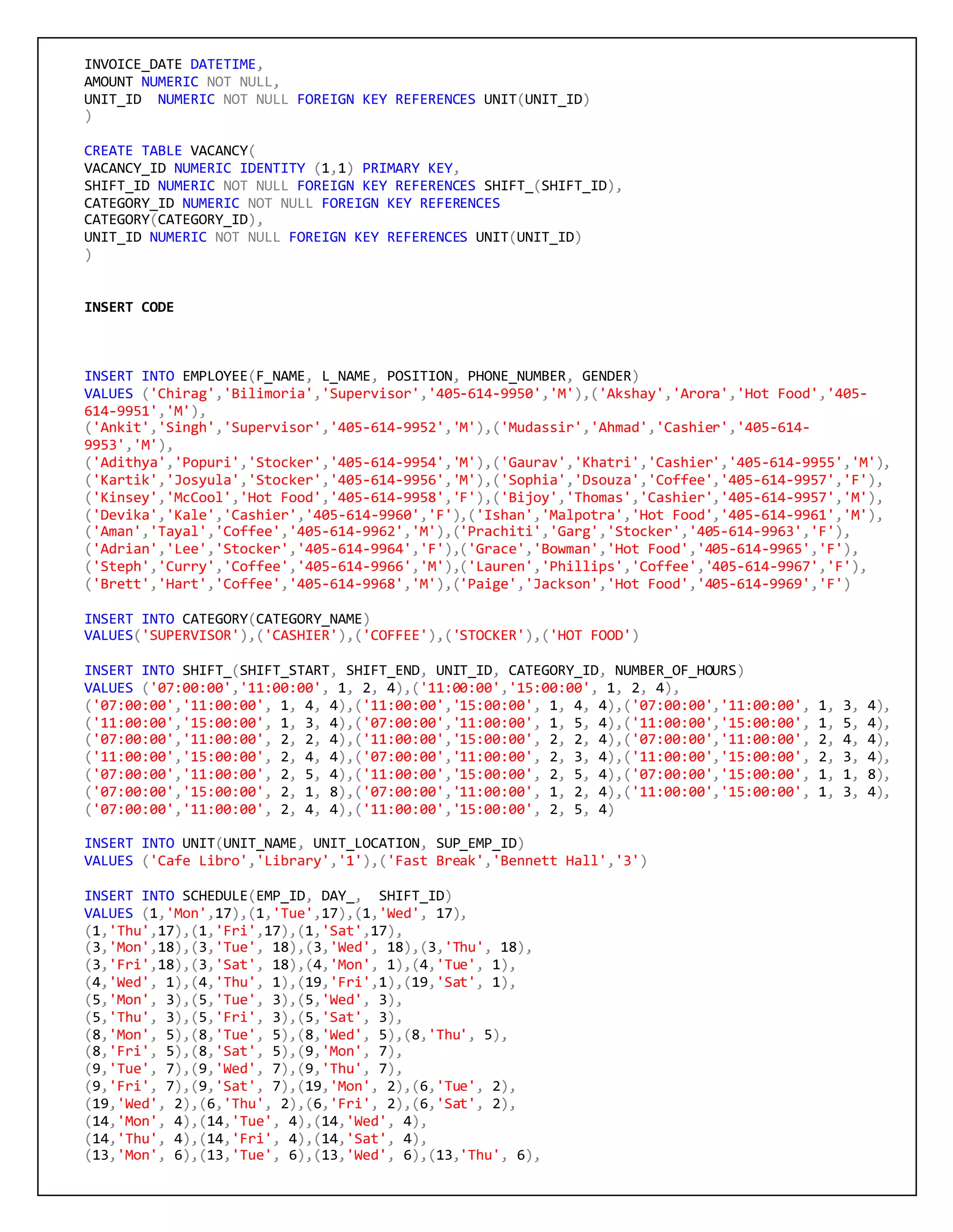 Advanced Database Management Systems Project Report | DOCX
