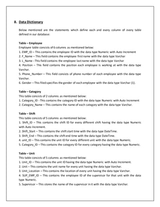 Advanced Database Management Systems Project Report | DOCX