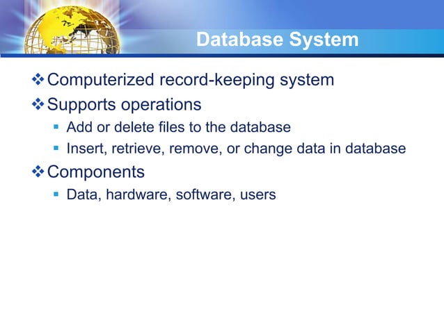 Advanced Database Management System Introduction Slide Ppt