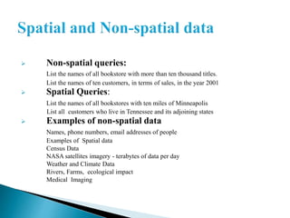 spatial databases ADBMS ppt | PPTX