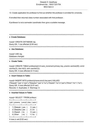 ADBMS (MySql) tiny project | PDF