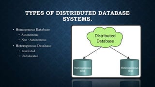 ADBMS - Joins , Sorting , Distributed Database Systems | PPTX