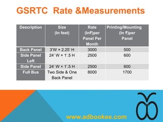 Adbookee gsrtc-advertising | PPTX