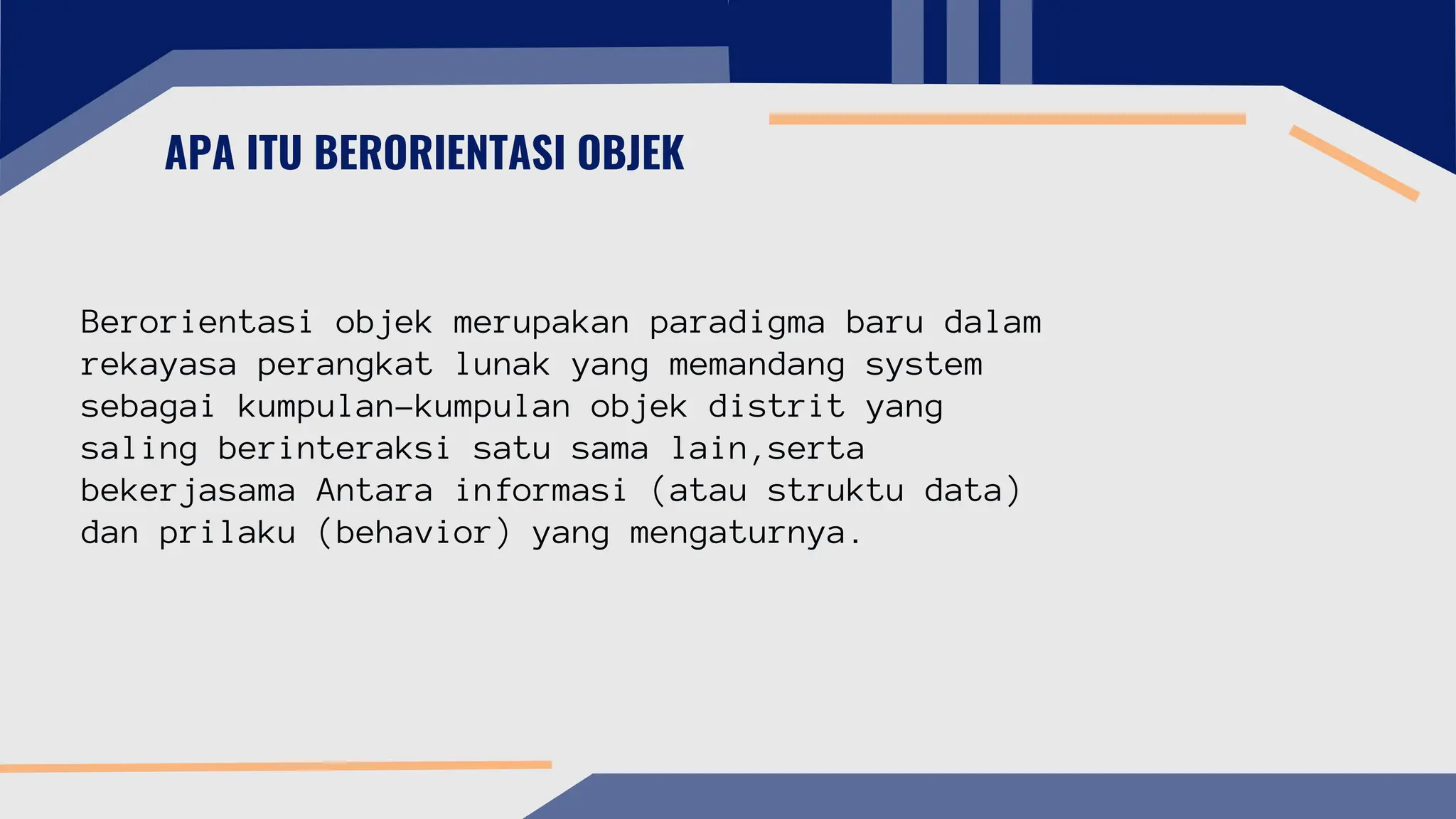 Analisis Desain Berorientasi Objek Pertemuan 1 | PDF