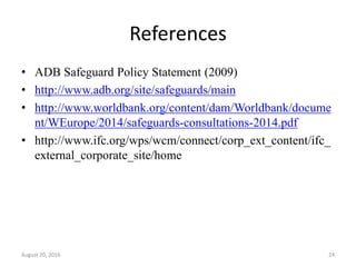 ADB Safeguard Policies Presentation | PPTX