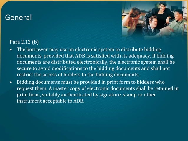 Adb procurement guidelines icb-b1 | PPT