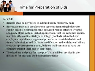 Adb procurement guidelines icb-c1 | PPTX