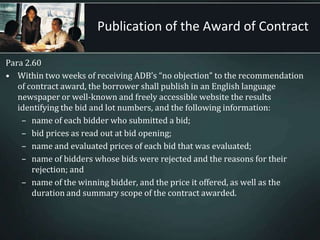 Adb procurement guidelines icb-c2 | PPT