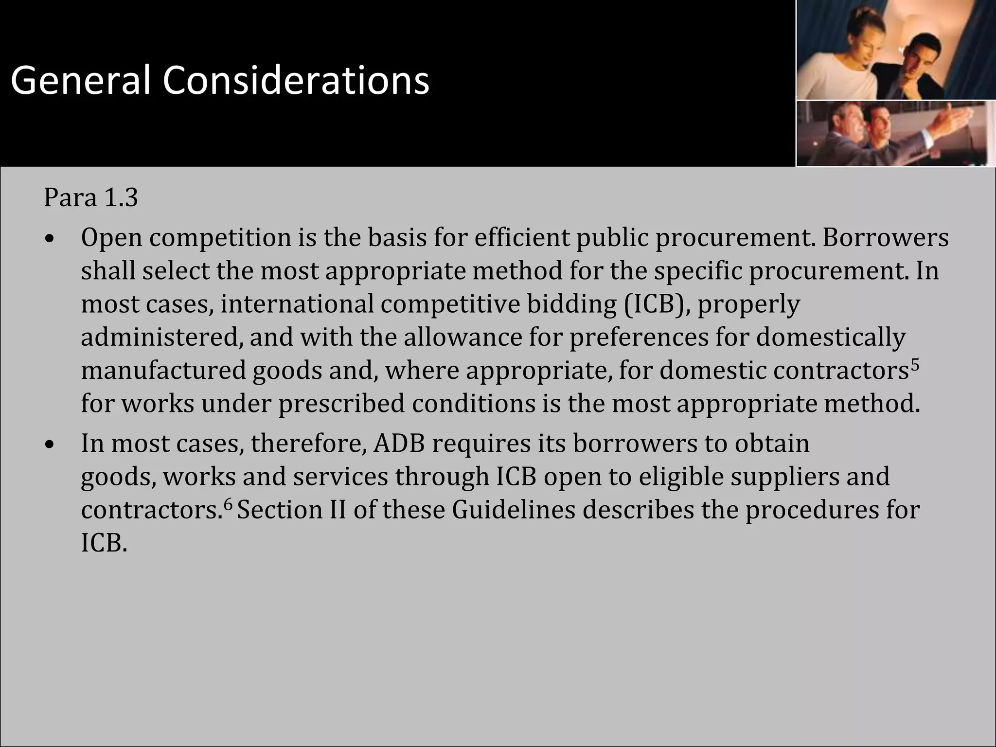 Adb procurement guidelines introduction1 | PPTX