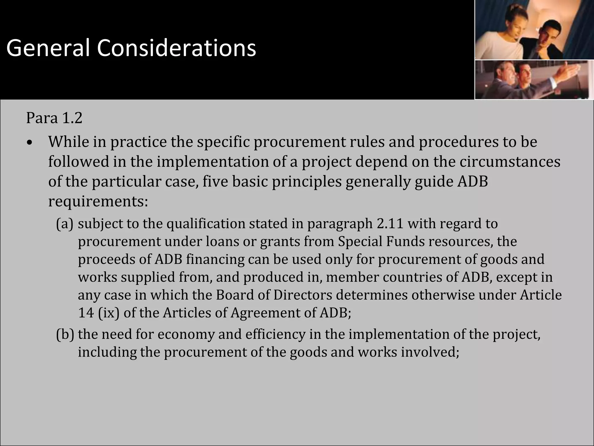 Adb procurement guidelines introduction1 | PPTX
