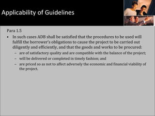 Adb procurement guidelines introduction1 | PPTX