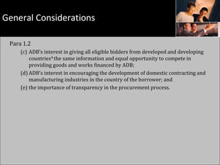 Adb procurement guidelines introduction1 | PPTX