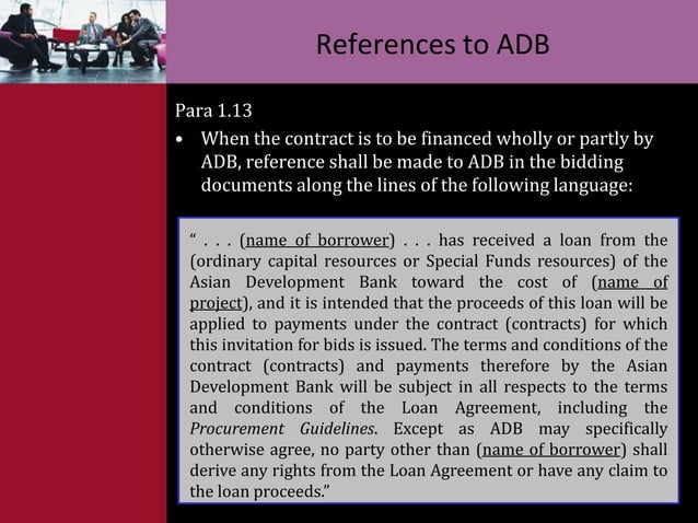 Adb procurement guidelines introduction2 | PPTX