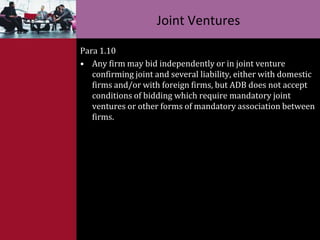 Adb procurement guidelines introduction2 | PPTX
