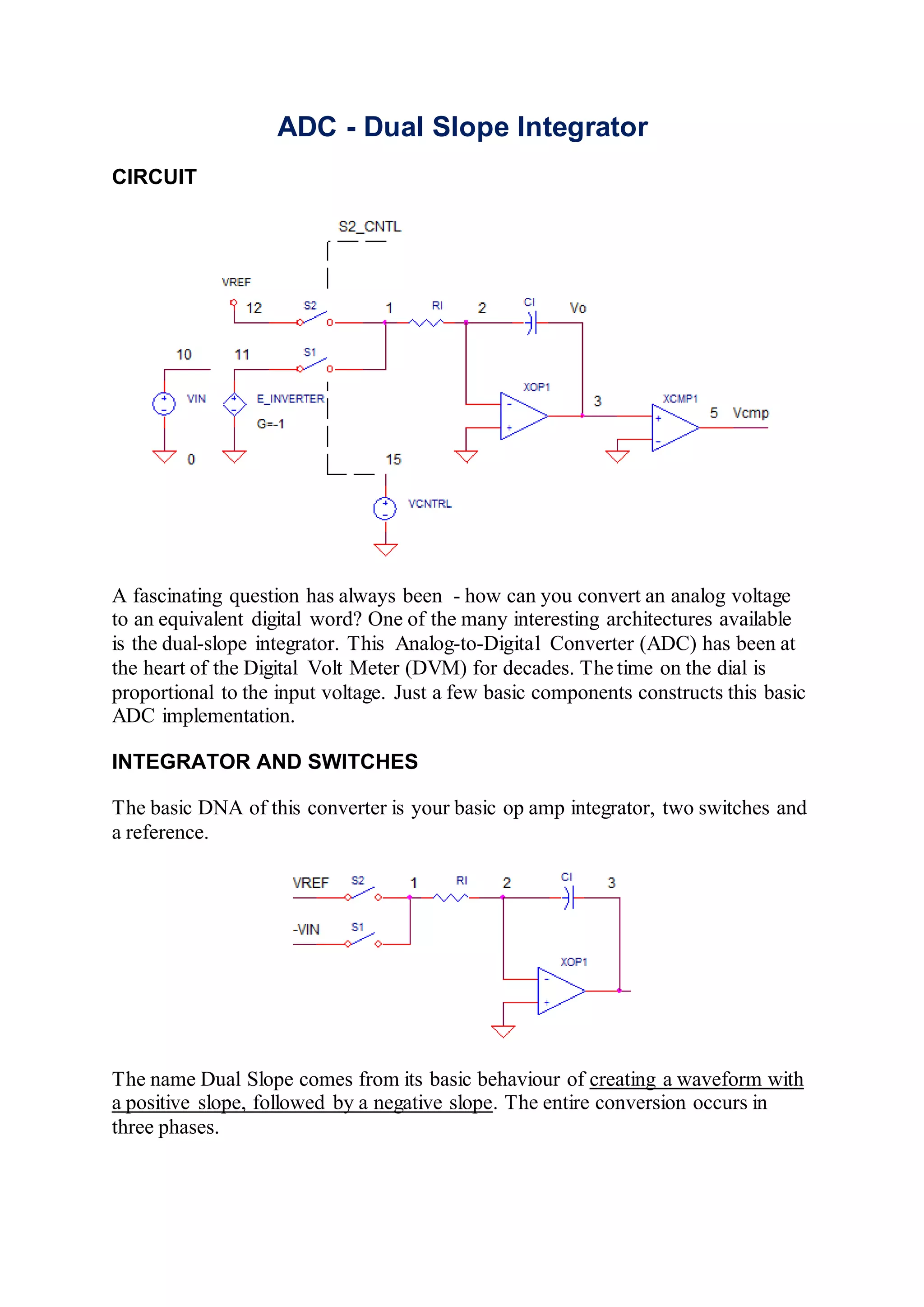 ADC - Dual Slope Integrator | DOCX