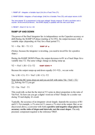 ADC - Dual Slope Integrator | DOCX