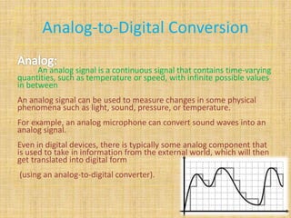 Analog to Digital Conversion | PPTX