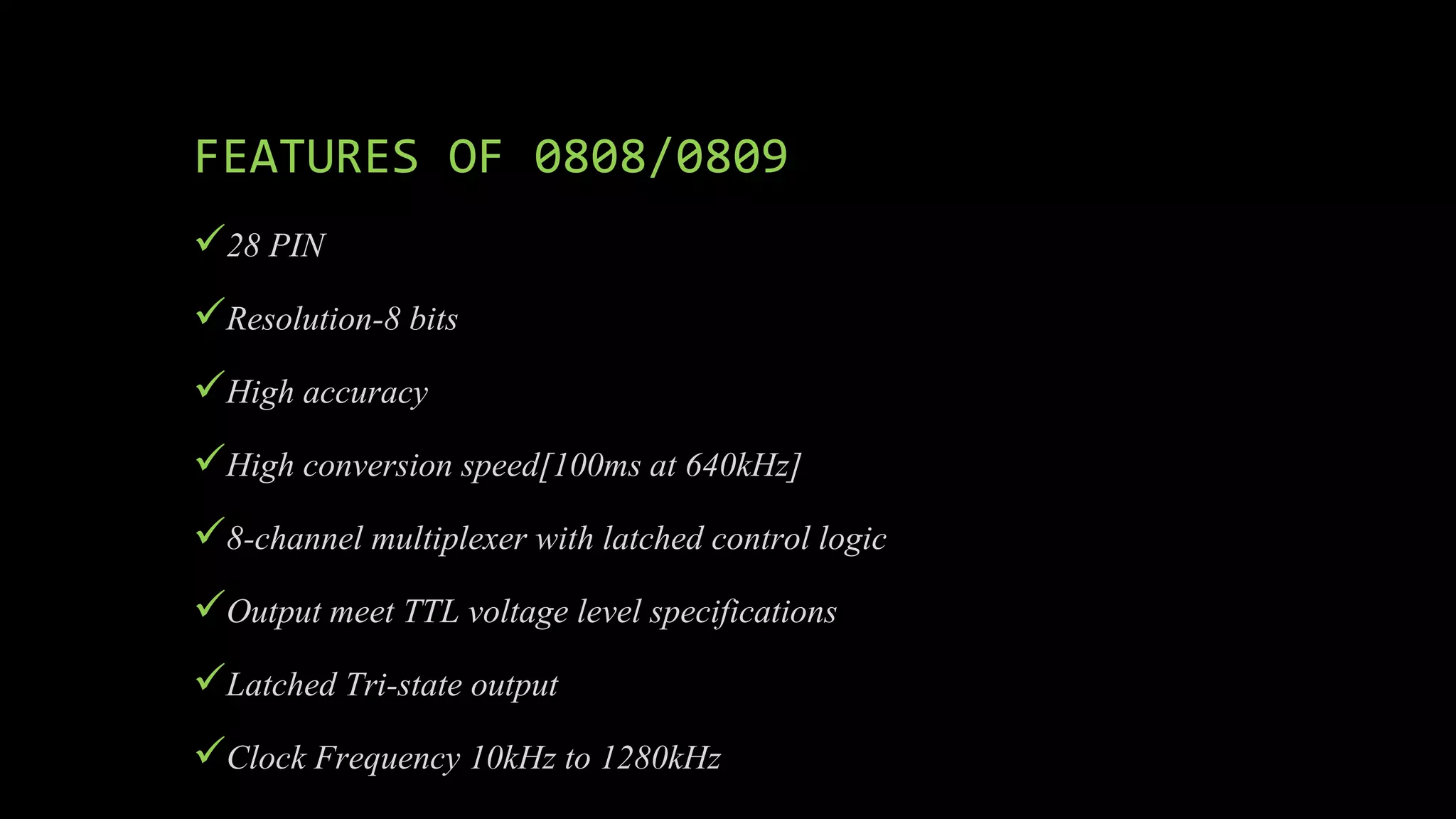 Interfacing technique with 8085- ADC[0808] | PPTX