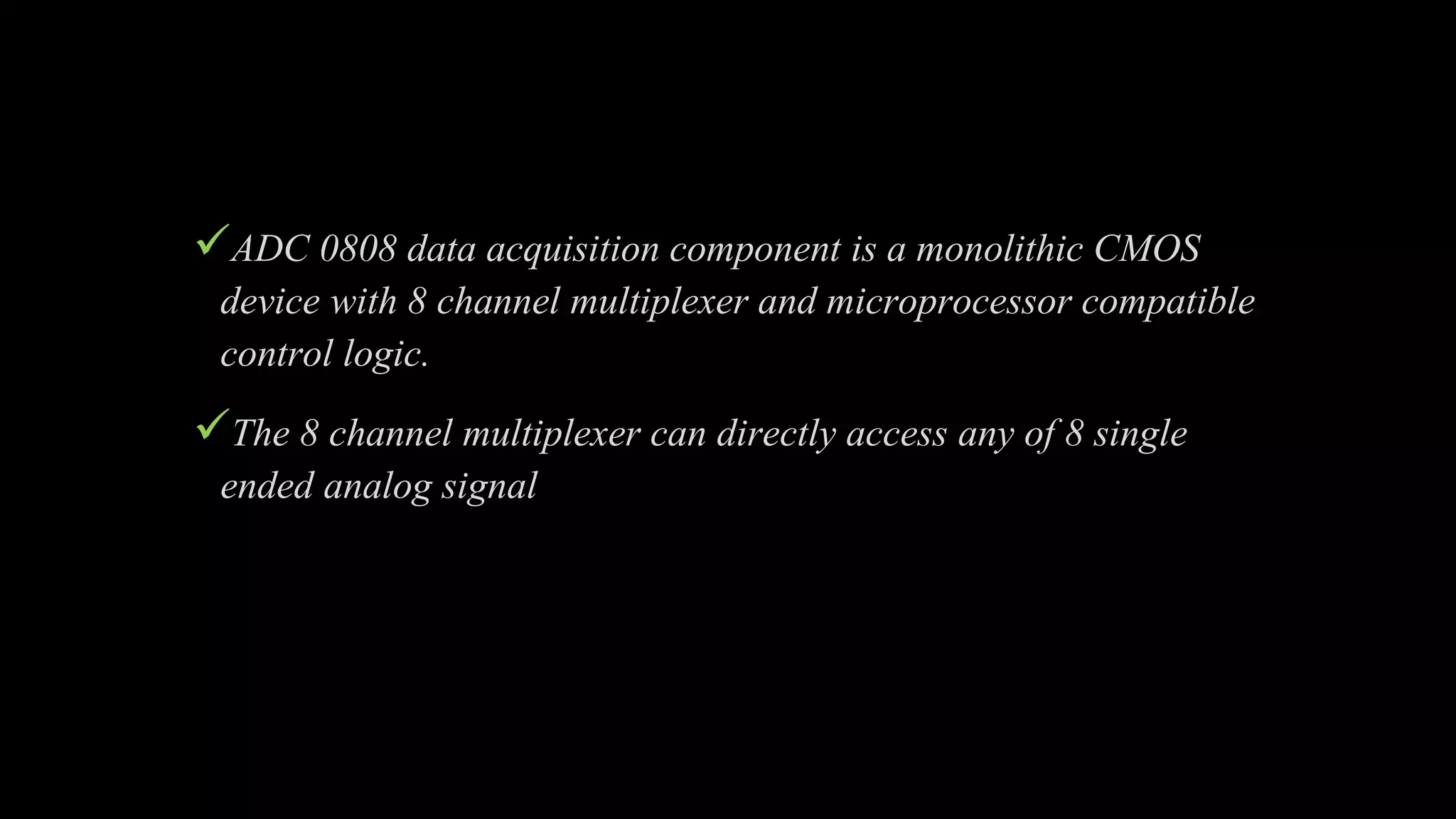 Interfacing technique with 8085- ADC[0808] | PPTX